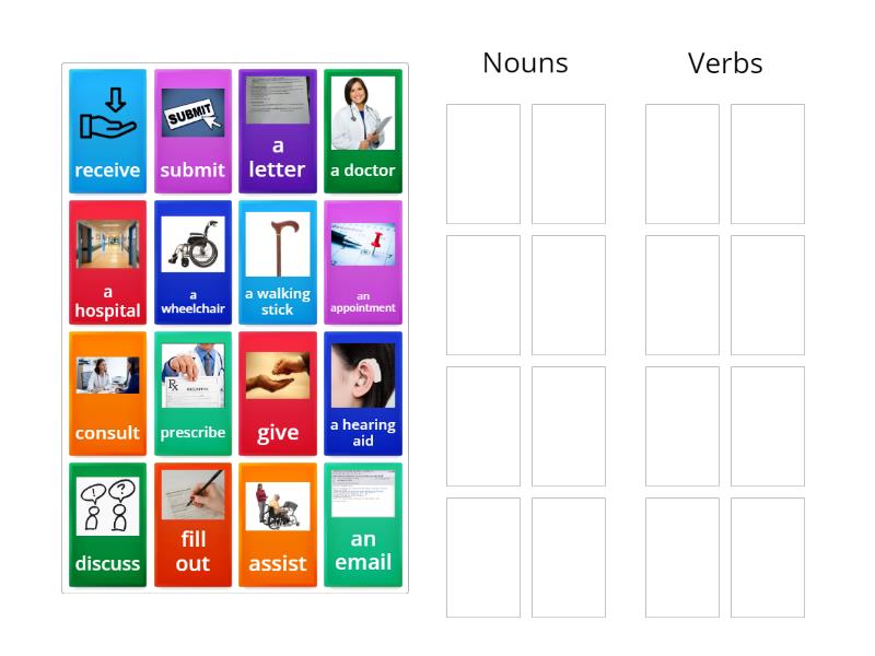 PIP: Verbs and Nouns - Group sort