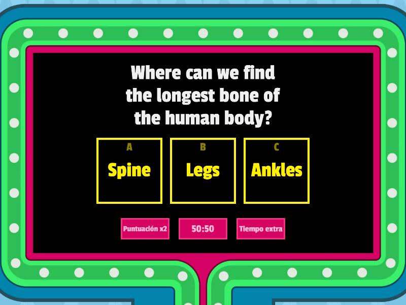 Trivia - Human Body - Gameshow quiz
