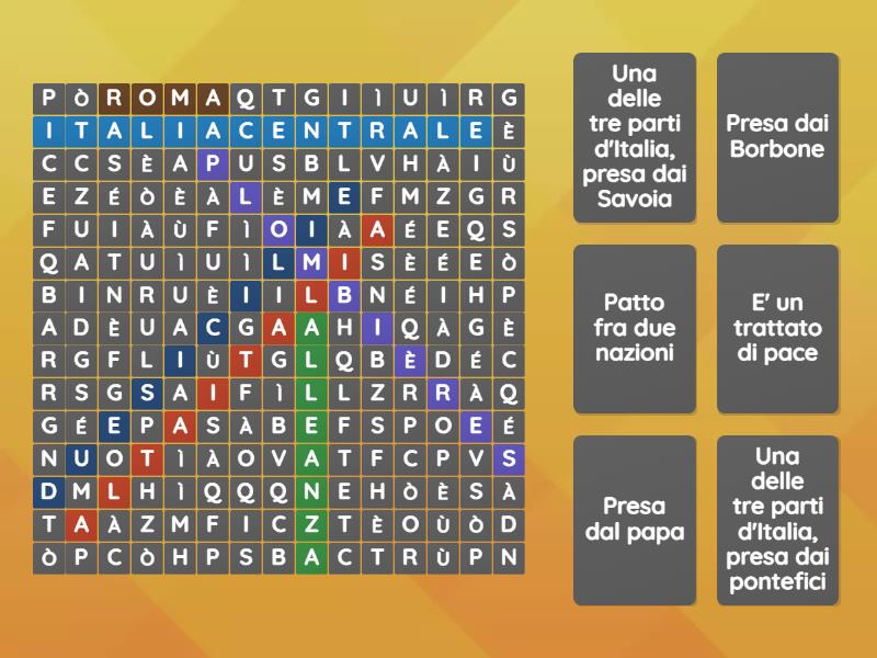 Italia - Wordsearch