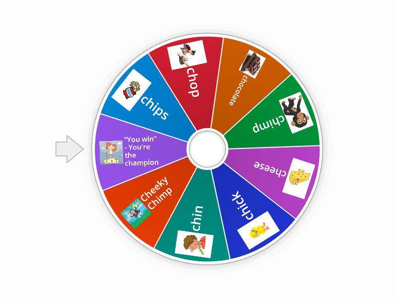 /ch/ speech/ articulation - Spin the wheel