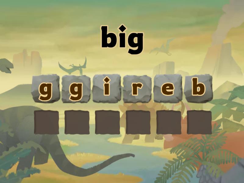 COMPARATIVE ADJECTIVES -- - Anagram