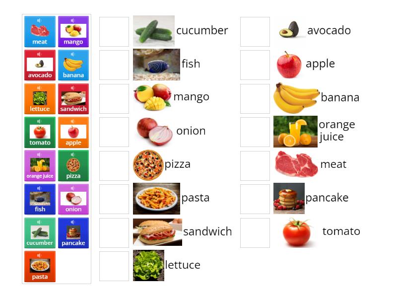 foods - Match up