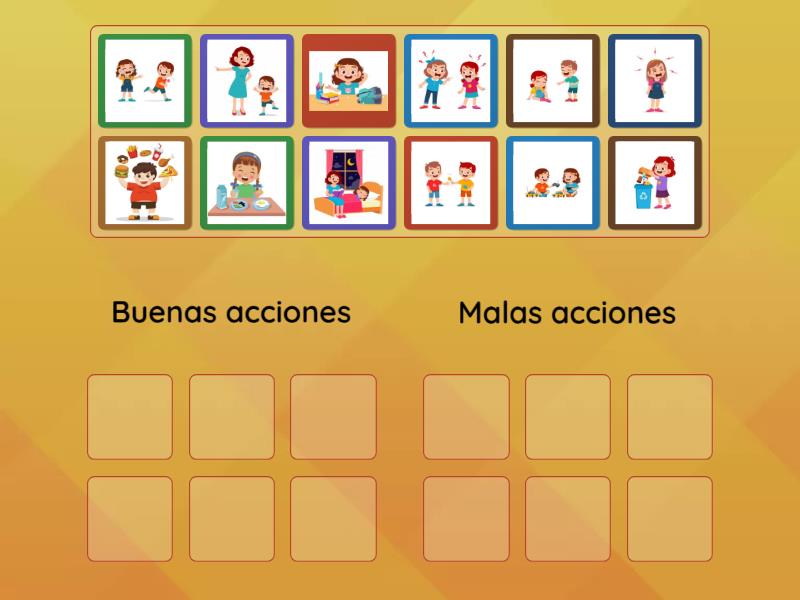 Separa las buenas y las malas acciones - Group sort