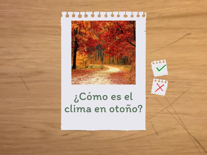 Estaciones y el clima - Flash cards