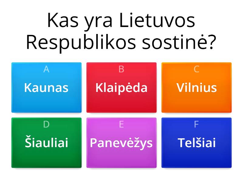 Mano Lietuva - Quiz