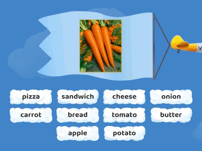 Vocabulary Food Test - Find the match