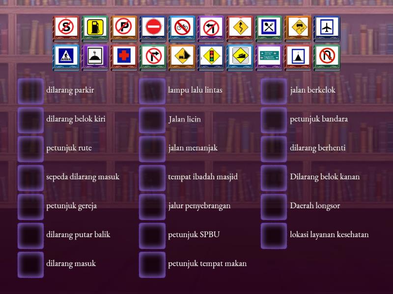 Rambu lalu lintas - Match up