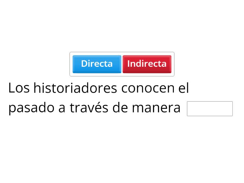 Historia - Complete the sentence