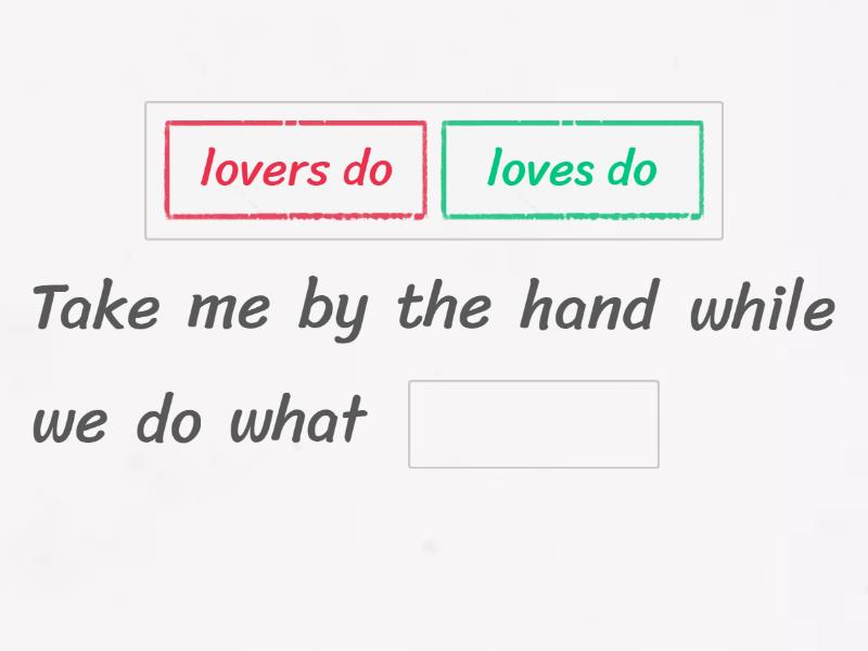 Complete the song lyrics - Complete the sentence