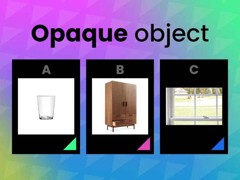 SCIENCE: Light and shadows - Quiz