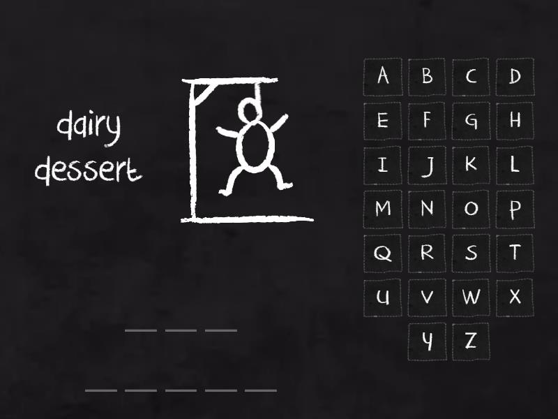 Grace & Mr Milligan - vocabulary - Hangman
