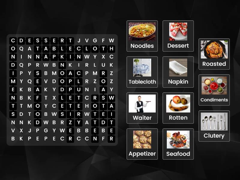 RESTAURANT - Wordsearch