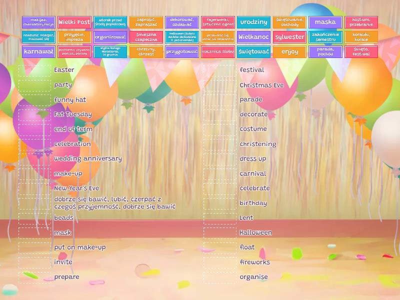 JE6 U5 key words - Match up