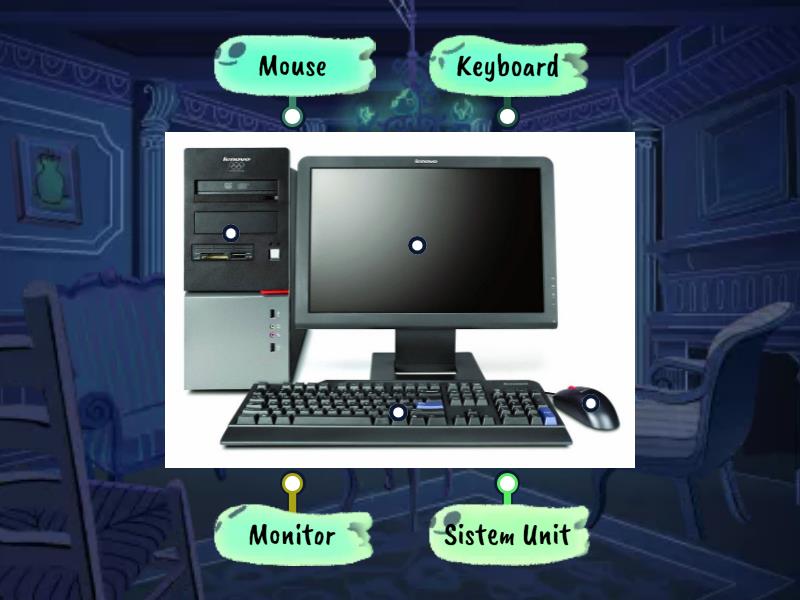 Komponen Penyusun Sistem Komputer - Labelled diagram