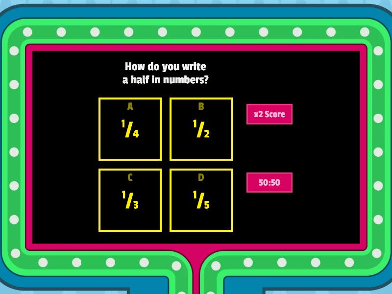 Fractions of Amounts - Concurso de preguntas
