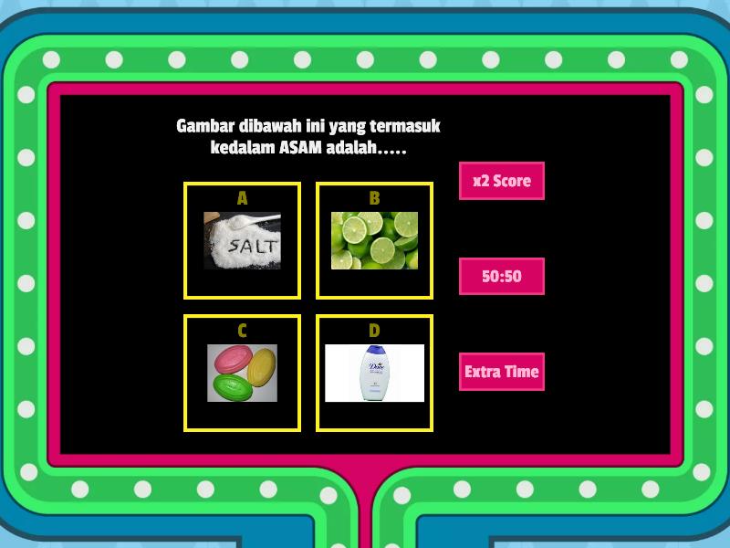 game materi asam basa dan garam - Gameshow quiz
