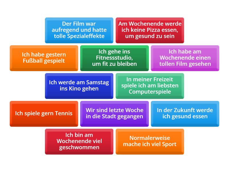 Y9 Revision Tenses - Flip tiles