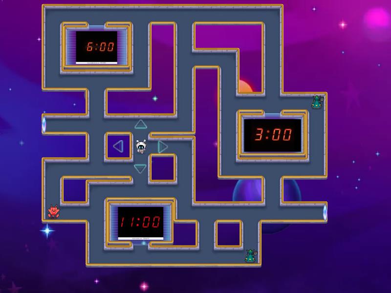 Telling Time - Maze chase