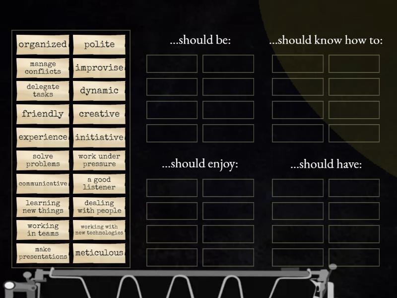 PI2 U6 D1 - Build your vocabulary - Group sort