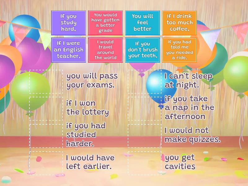 MATCHING - CONDITIONALS - Match up