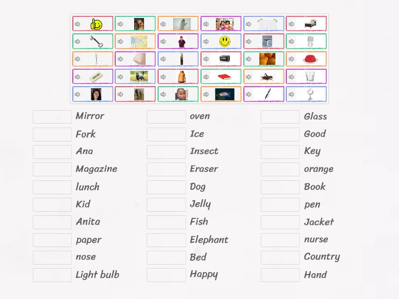 BEI - Alphabet Aa - Pp - Match up