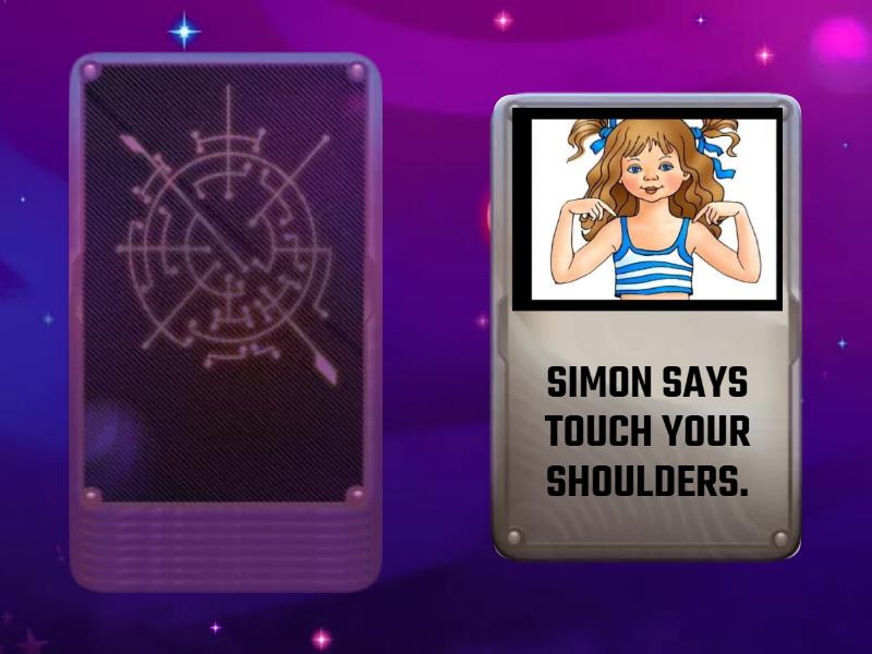 Simon says....(Body Parts)-JARDIN - Cartas al azar