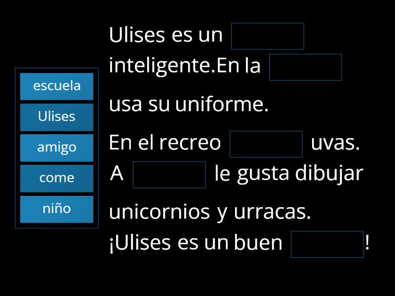 Oraciones incompletas - Complete the sentence