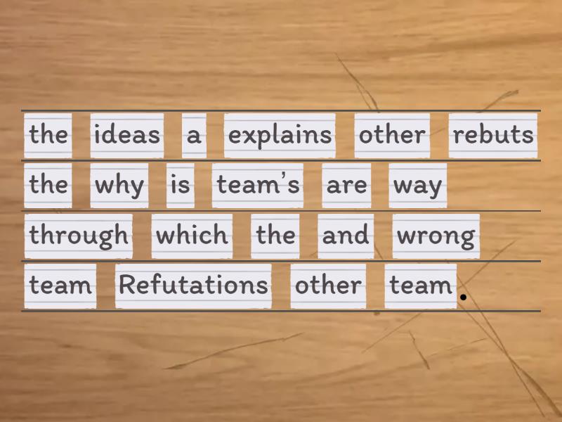 Refutation | Definition - Unjumble