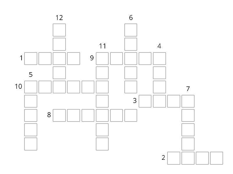Consonant blends groups 3-4 - Crossword