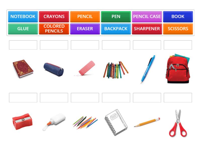 School Materials - Match up
