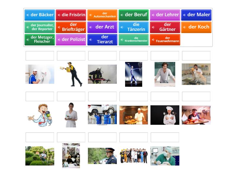 die Berufe (1) - Match up