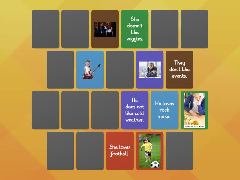 SIMPLE PRESENT MEMORY GAME - Matching pairs
