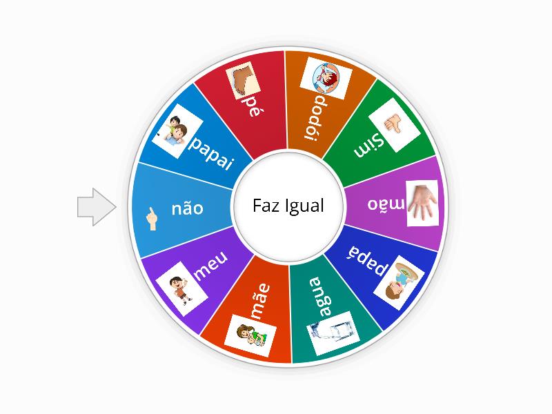 Treino motor Apraxia de Fala na Infância - palavras base - Spin the wheel