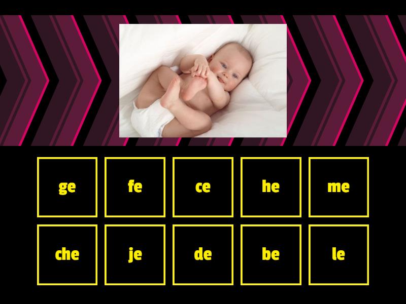 sílabas con e - Find the match