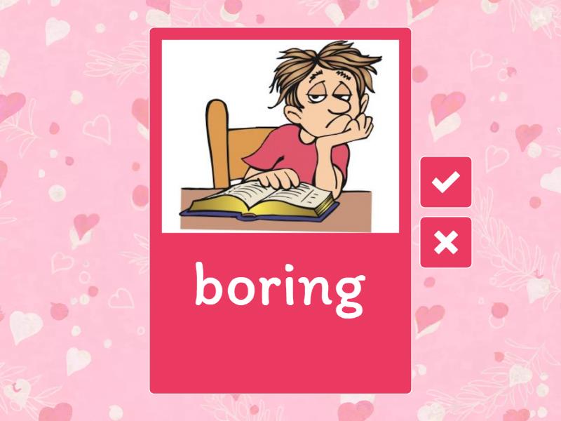 Emotions adjectives - Flash cards