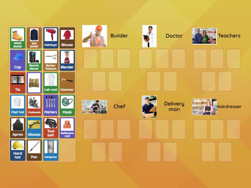 Jobs and Job objects - Vocabulary - Group sort