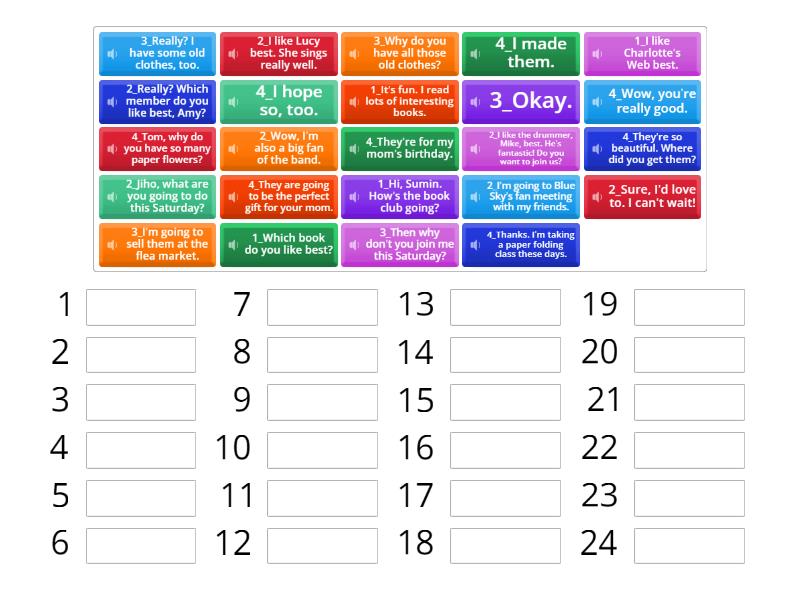 중2 동아(이병민) 3과. Listen & Speak_p.46,47_Order - Rank order