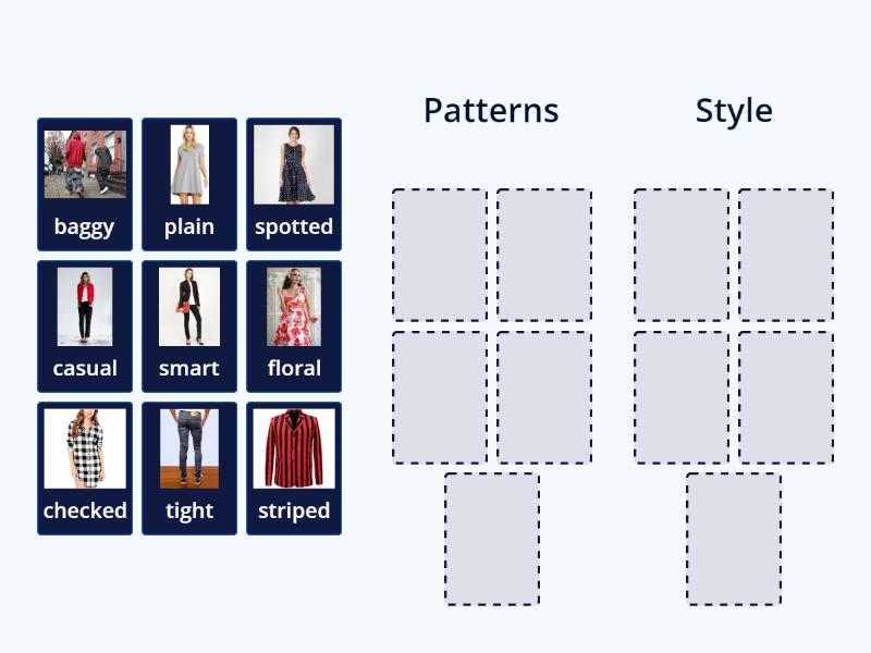 Go getter 4 unit 1.1 Describing Clothes. Group Patterns & Styles ...