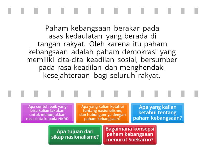 Paham Kebangsaan, Nasionalisme, dan Menjaga NKRI - Cada oveja con su pareja