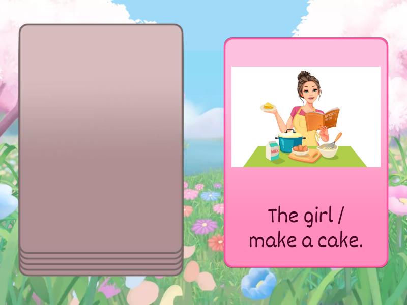 present continuous - Speaking cards