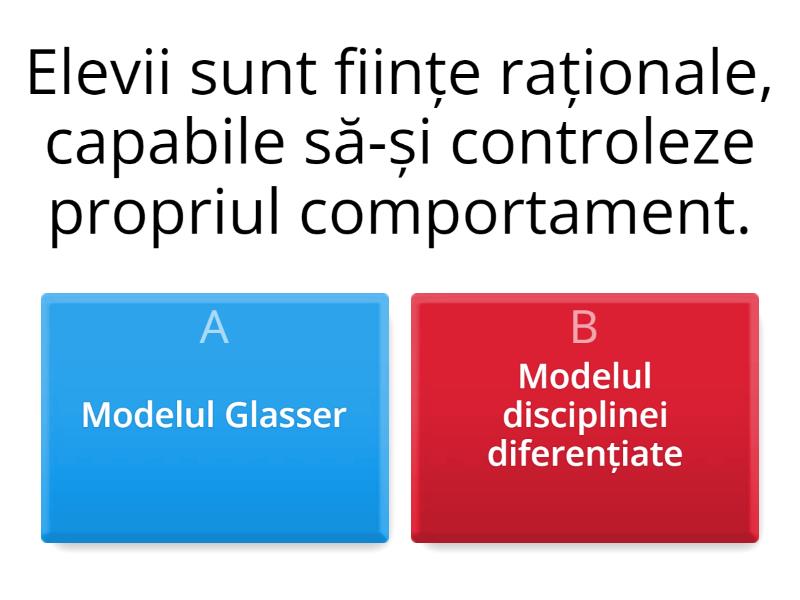 Managementul clasei de elevi - Cuestionario