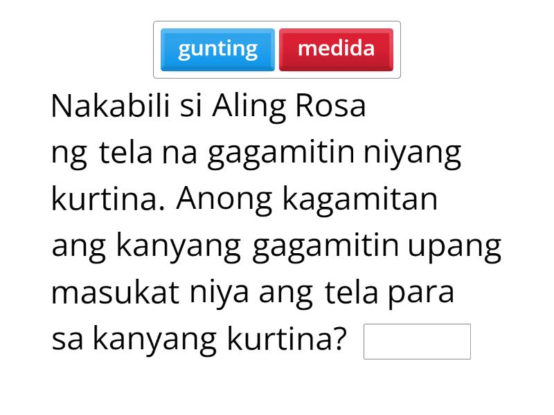 Punan ng tamang sagot. - Missing word