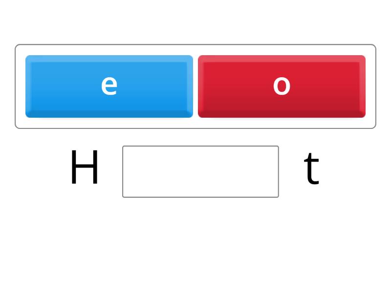 choose the correct vowel - Complete the sentence