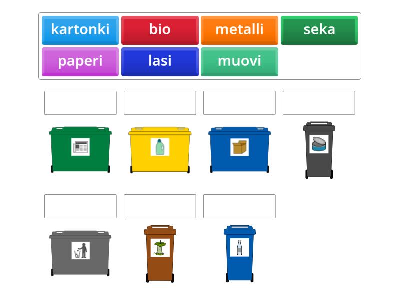 Läi 11 Kierrätys: Etsi parit - Match up