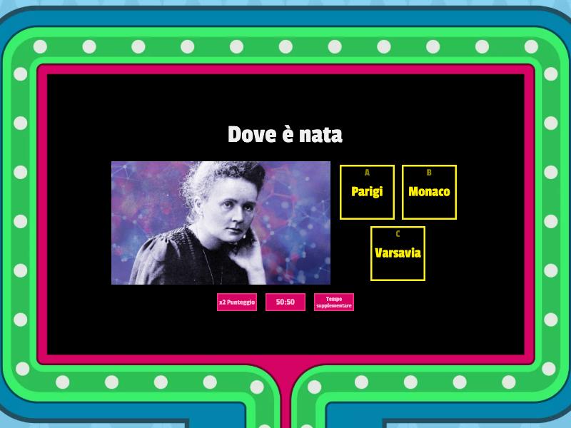 Marie Curie - Gameshow quiz