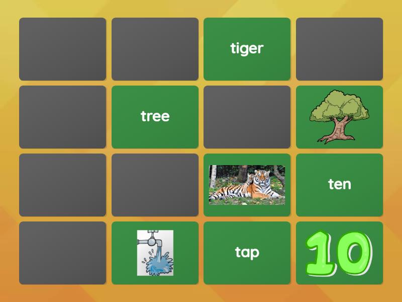 Letter T - Matching pairs