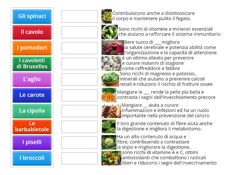 cibo + definizione - Match up