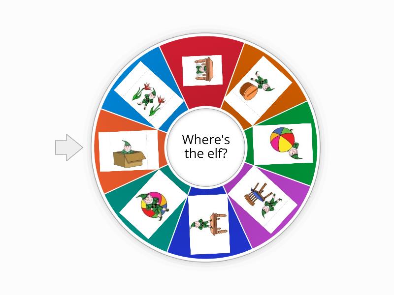 Prepositions - Spin the wheel