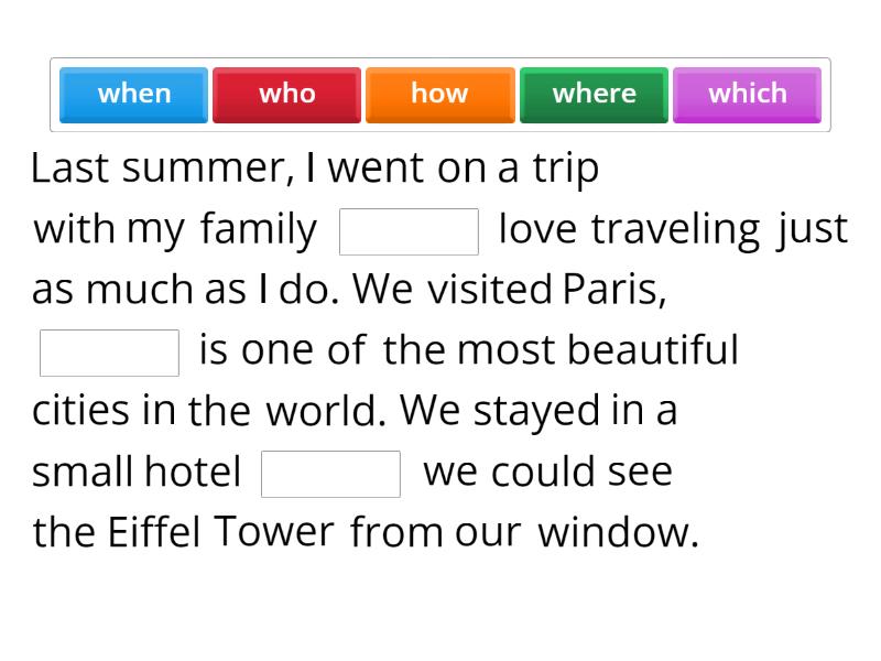 Relative clauses - Complete the sentence