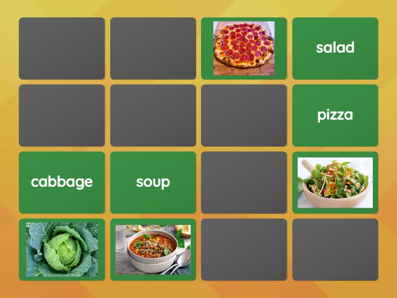 memory -food - Matching pairs